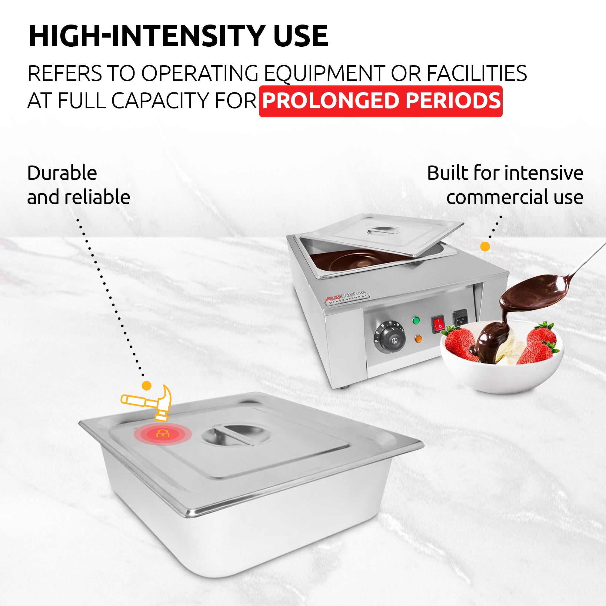 ALDKitchen Heavy-Duty Stainless Steel Steam Table Tanks with Lids | Co ...